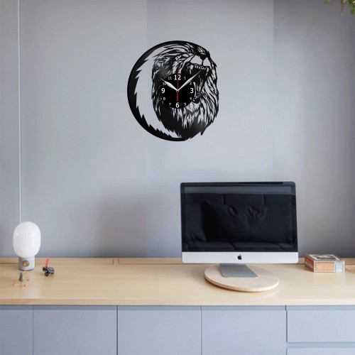 Vinyl Clock Lion - Buy Vinyl Wall Clock for best price - Buy Original ...